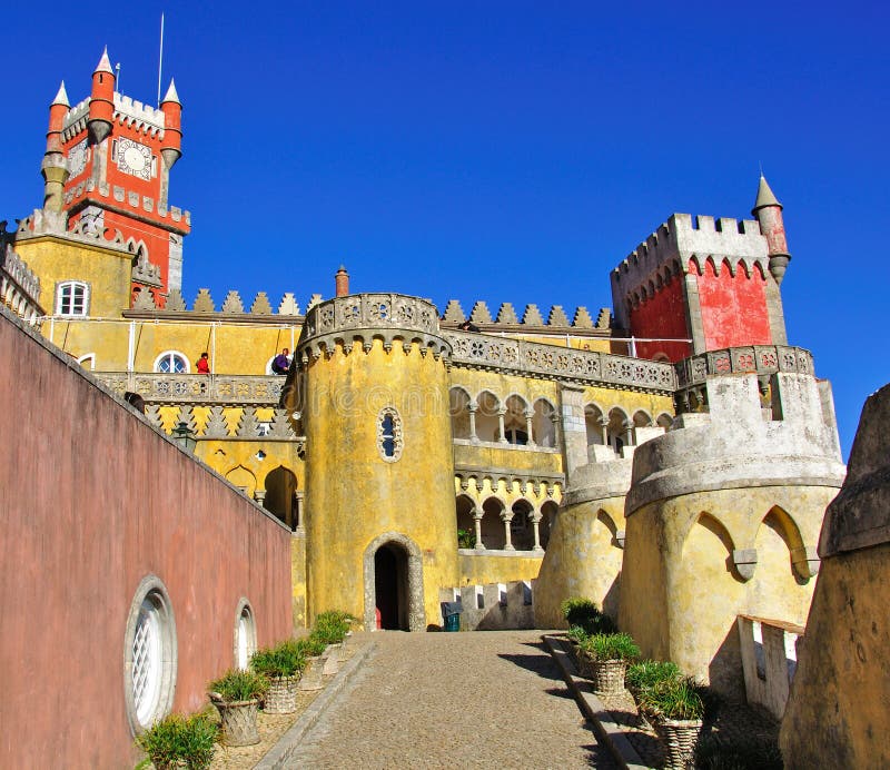 Sintra castle stock image. Image of palace, museum, history - 34958867