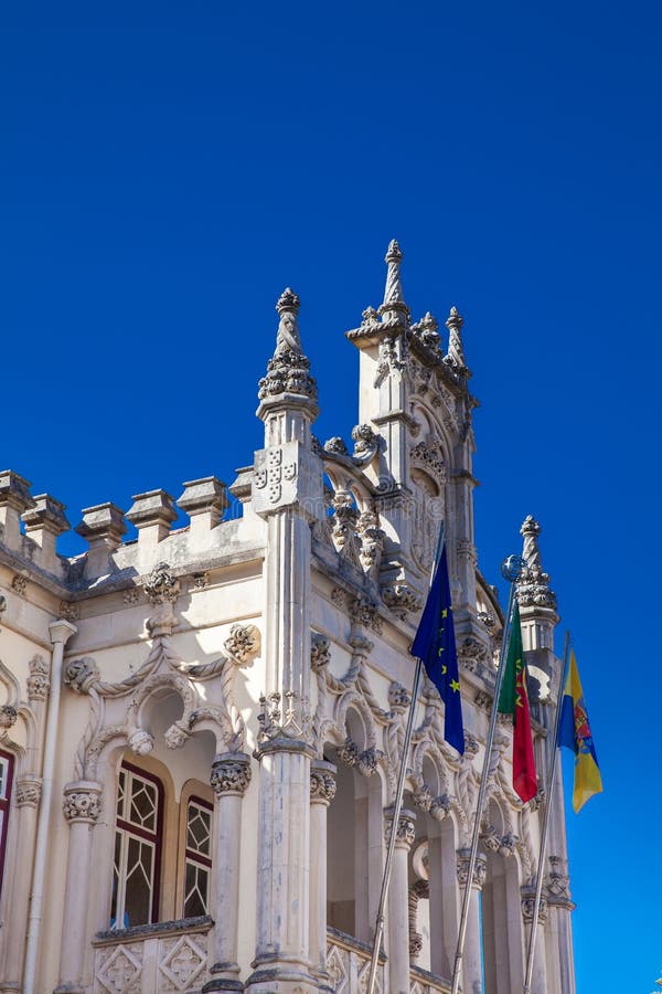 Sintra Town Hall Building in a Beautiful Sunny Day Stock Image - Image ...