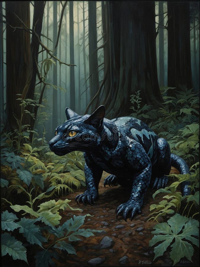 A sinuous creature stock illustration. Illustration of animal - 318512542