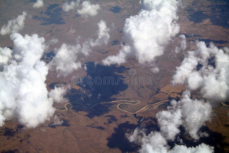 Sinuous river stock image. Image of horizon, auckland - 1662221
