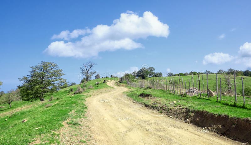 Sinuous Path in Nebrodi Park, Sicily Stock Image - Image of nebrodi ...