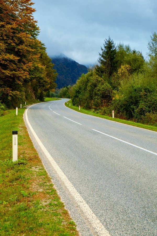 Sinuous Road through the Mountains Stock Photo - Image of natural ...