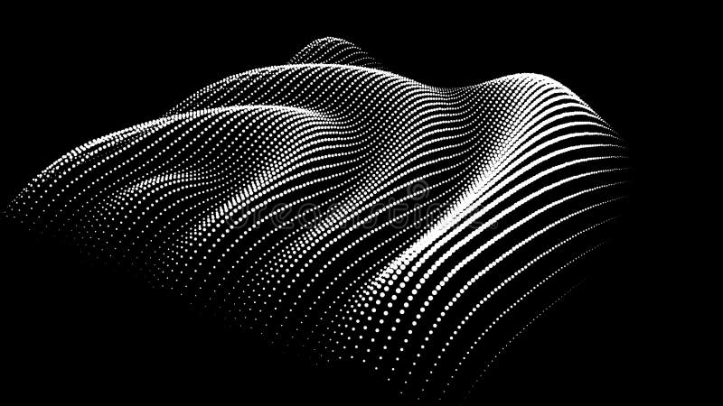 Sinusoidal Formula Distortion Sine Wave and Waveform. Graph of a 3d ...