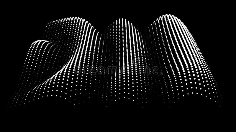 Sinusoidal Formula Distortion Sine Wave and Waveform. Graph of a 3d ...