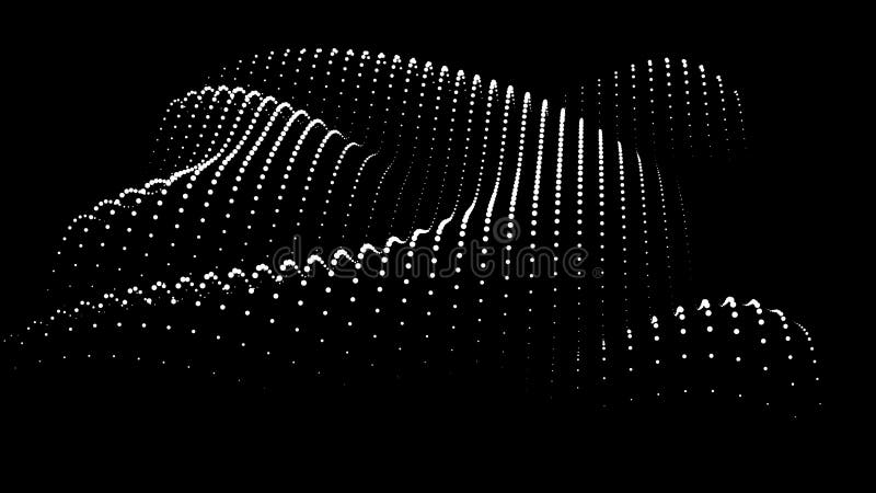 Sinusoidal Formula Distortion Sine Wave and Waveform. Graph of a 3d ...
