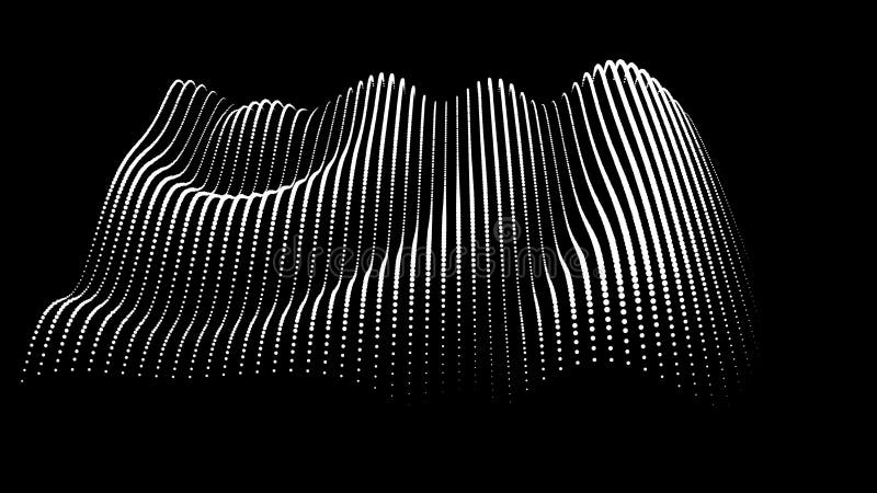 Sinusoidal Formula Distortion Sine Wave and Waveform. Graph of a 3d ...