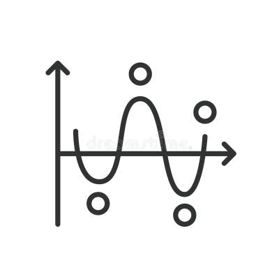 Sinusoidal Graph, Icon in Line Design. Sinusoidal, Graph, Wave ...