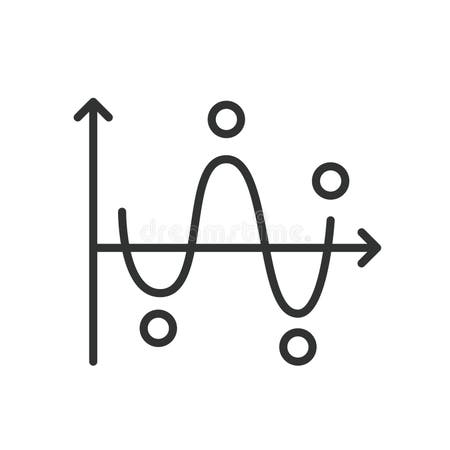 Sinusoidal Graph, Icon in Line Design. Sinusoidal, Graph, Wave ...