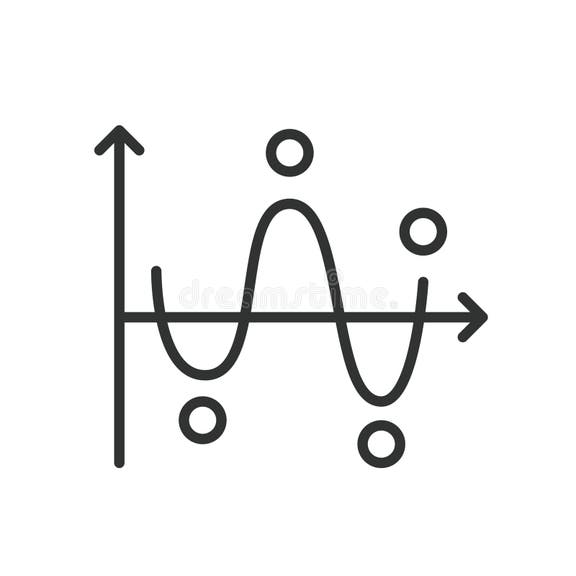 Sinusoidal Graph, Icon in Line Design. Sinusoidal, Graph, Wave ...
