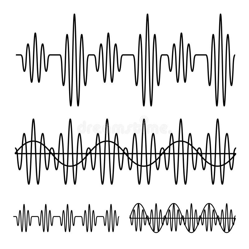 Sound wave stock illustration. Illustration of amplitude - 8670275