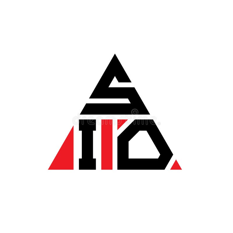SIO Triangle Letter Logo Design with Triangle Shape. SIO Triangle Logo ...