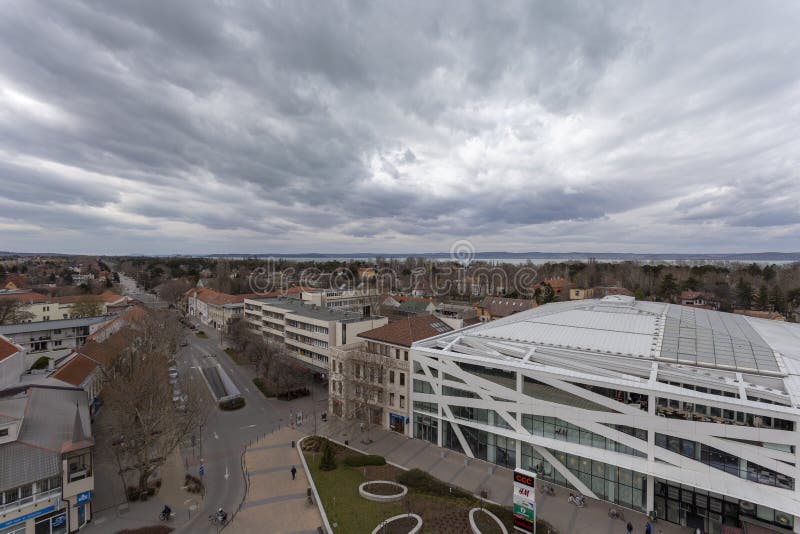 Siofok, Hungary stock photo. Image of landmark, square - 145886814