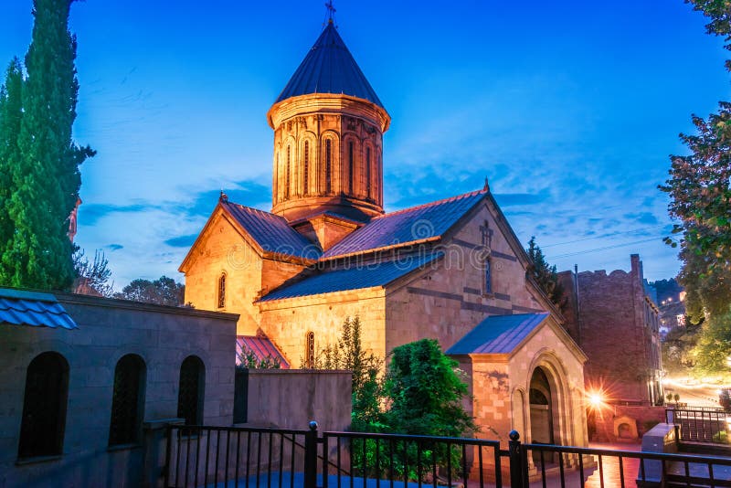 Sioni Cathedral of the Dormition in Tbilisi, Georgia Stock Image ...