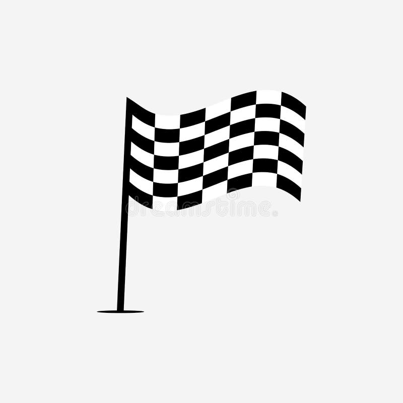 Race Flag Icon, Simple Design Race Flag Logo Template Stock Vector ...