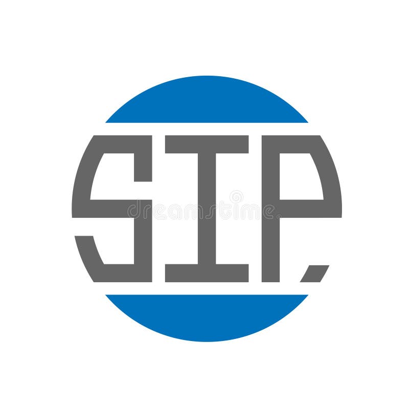SIP Letter Logo Design on White Background. SIP Creative Initials ...