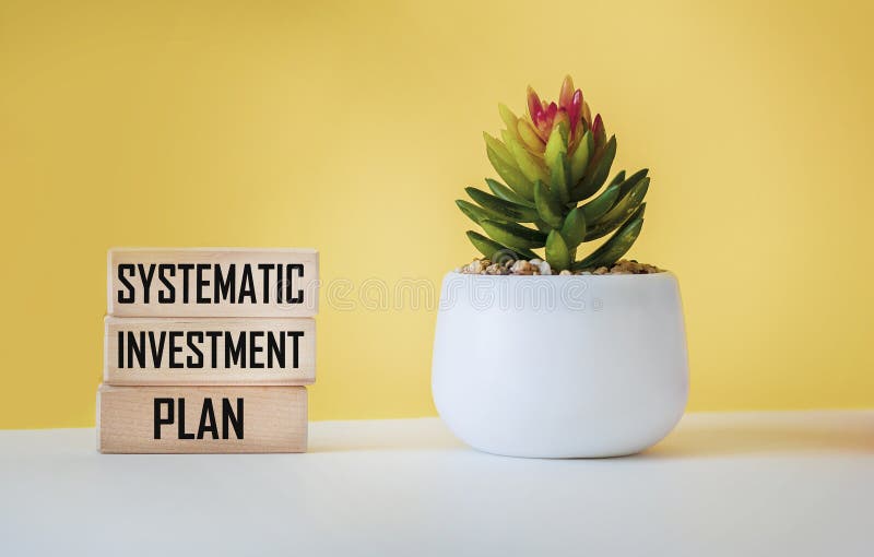SIP System Investment Plan Shown on Wooden Blocks Stock Photo - Image ...