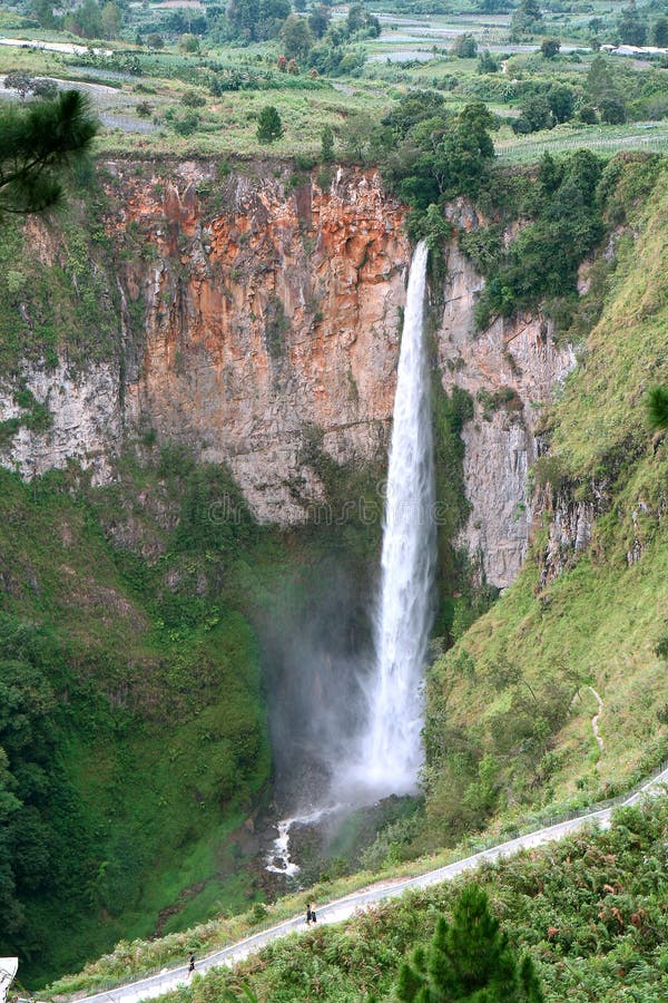 Sipiso - piso waterfall. stock photo. Image of piso, traveling - 1623530
