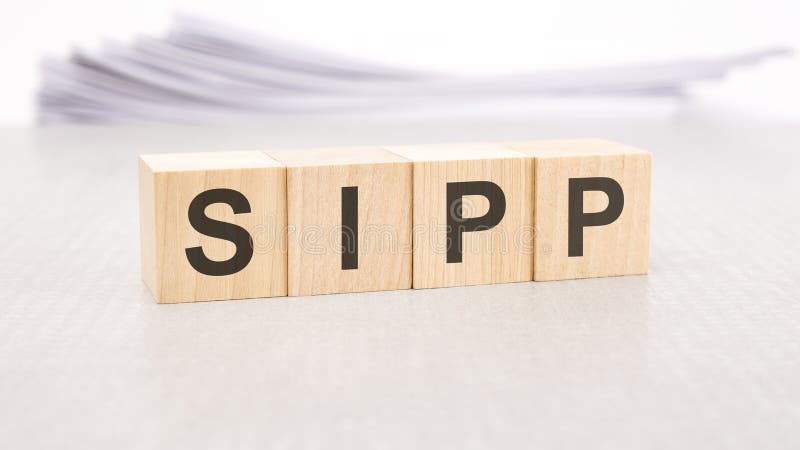 Sipp Word Written on Wood Cubes with White Background Stock Image ...