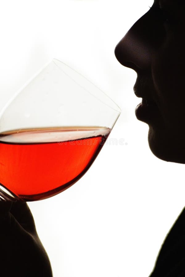 Sipping from a glass stock photo. Image of wine, holding - 653080
