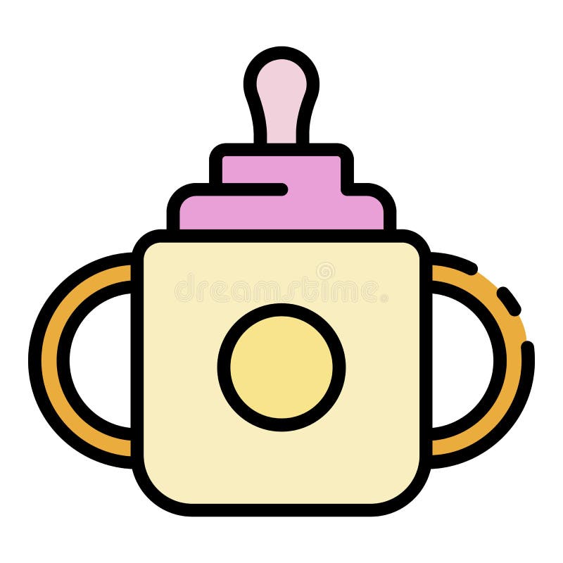 Sippy Cup Icon Color Outline Vector Stock Vector - Illustration of ...