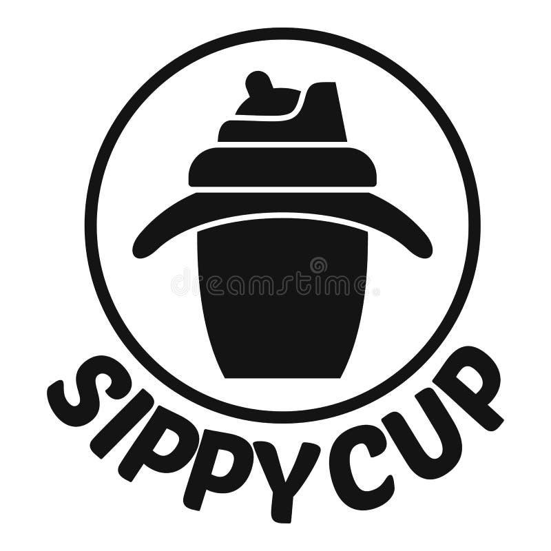 Sippy Cup Logo, Simple Style Stock Vector - Illustration of children ...