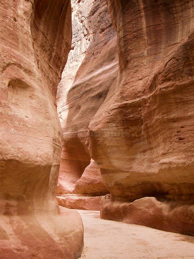 The Siq stock photo. Image of landmark, petra, ancient - 4925882