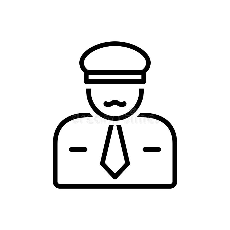 Black Line Icon for Sir, Mr Guy and Gentleman Stock Vector ...