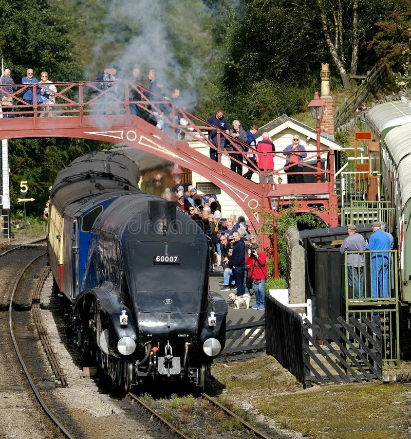 60007 Sir Nigel Gresley Steam Locomotive Stock Photos - Free & Royalty ...