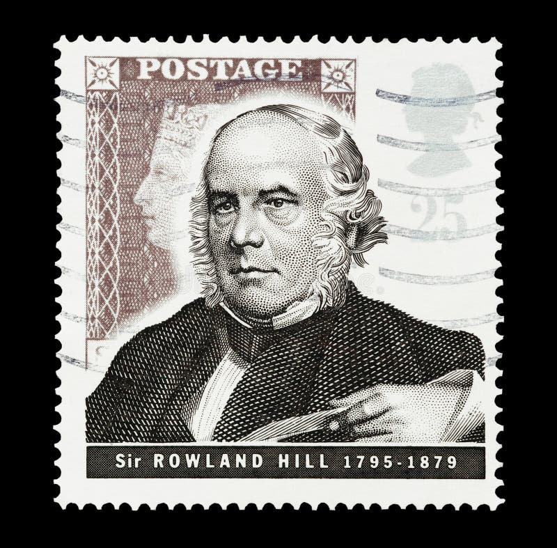 Sir Rowland Hill editorial stock image. Image of postal - 18000179
