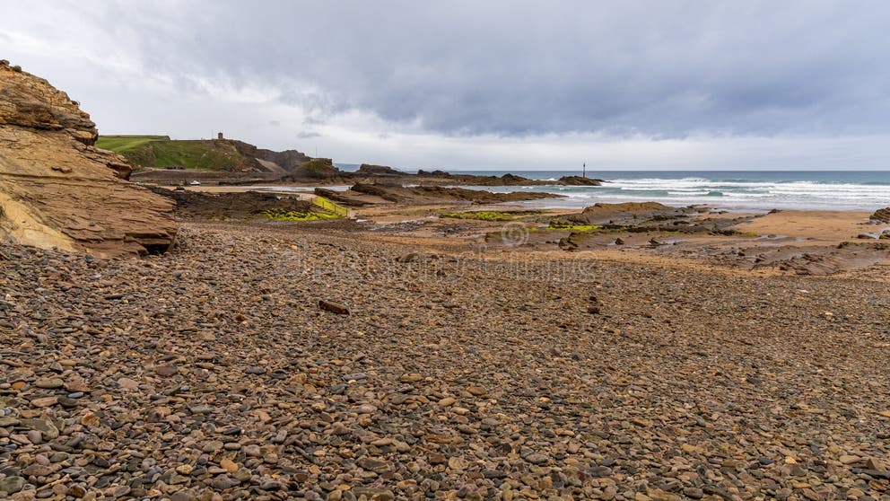 Sir Thomas S Pit and Cross Pit in Bude, England, UK Stock Photo - Image ...