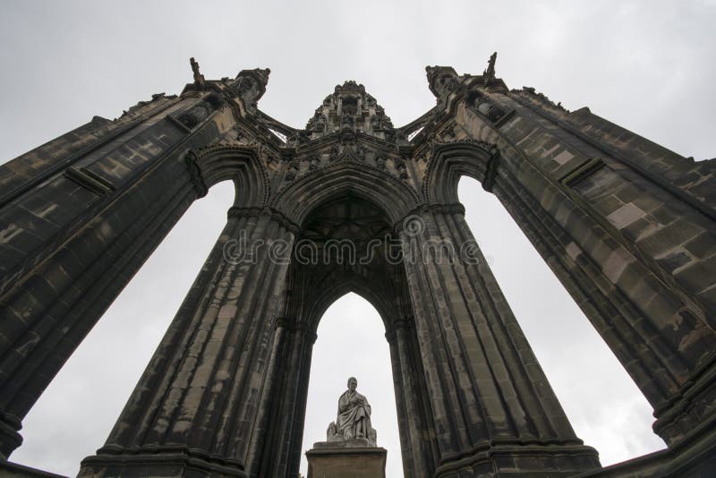 Sir Walter Scott Memorial stock image. Image of historic - 63653139