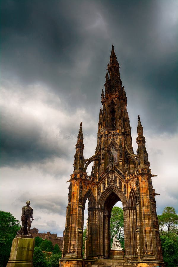 Sir Walter Scott Monument, Edinburgh, Scotland Stock Image - Image of ...