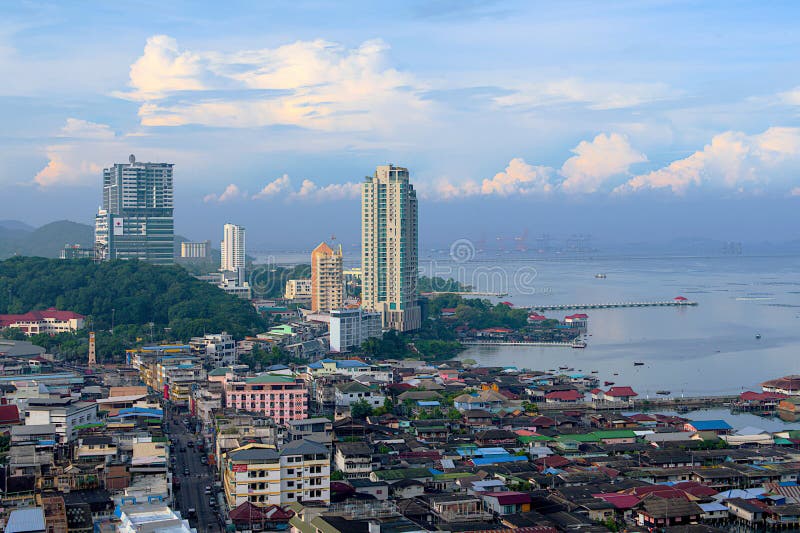 SiRacha, Chonburi , Thailand : - 19 October2024 Cityscape View of Si ...
