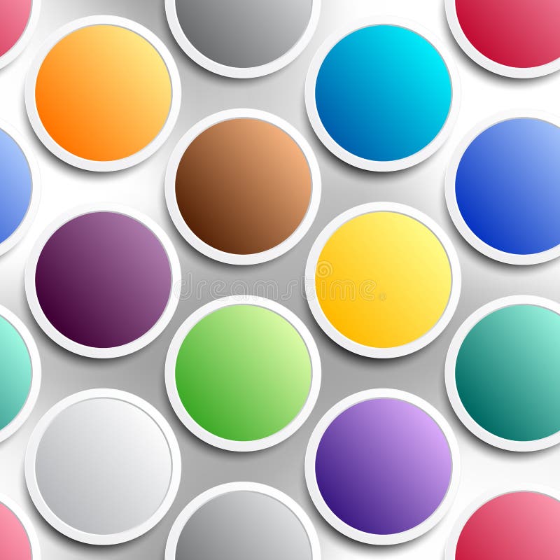 Sircles Pattern with Imitation of Relief Stock Vector - Illustration of ...