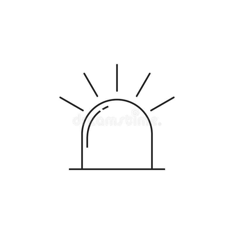 Siren Icon in Thin Outline Style. Emergency Ambulance Healthcare Stock ... Siren Icon in Thin Outline Style. Emergency Ambulance Healthcare Stock ...