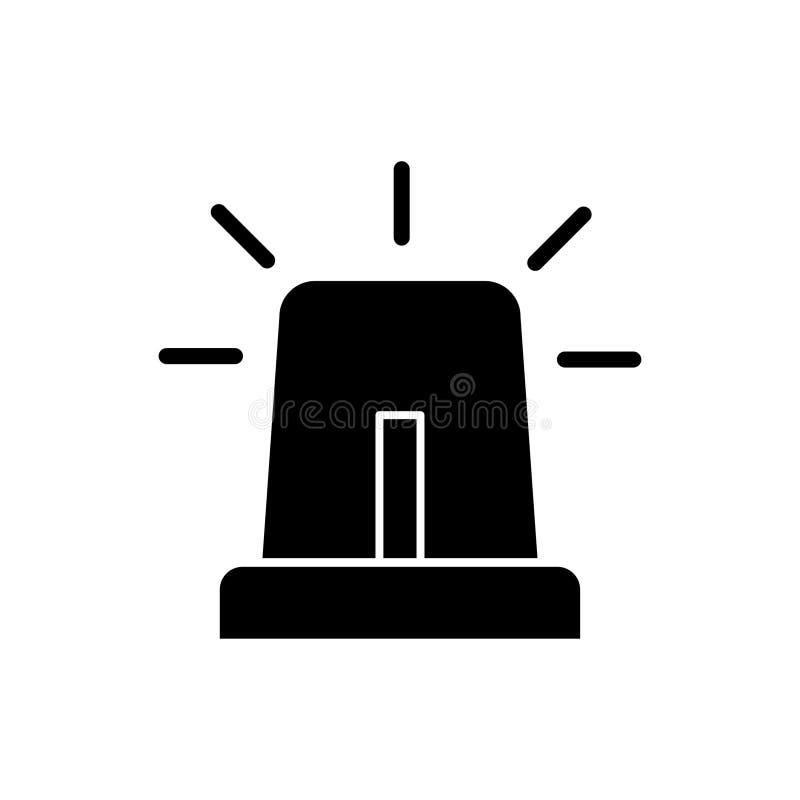 Siren Icon Vector Design Template Basic RGB Stock Illustration ...