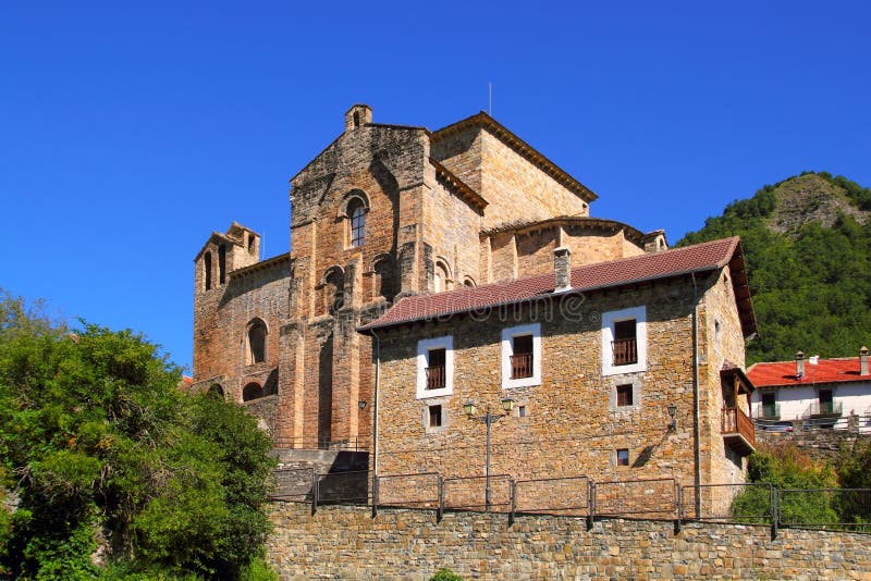 Siresa Romanesque Monastery in Huesca Aragon Stock Photo - Image of ...