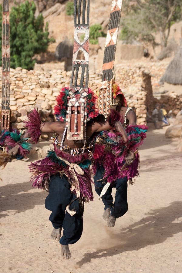 Sirige Mask and the Dogon Dance, Mali. Editorial Stock Photo - Image of ...