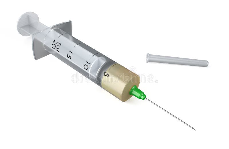 Siringa E Droga, Concetto Della Medicina Illustrazione di Stock ...