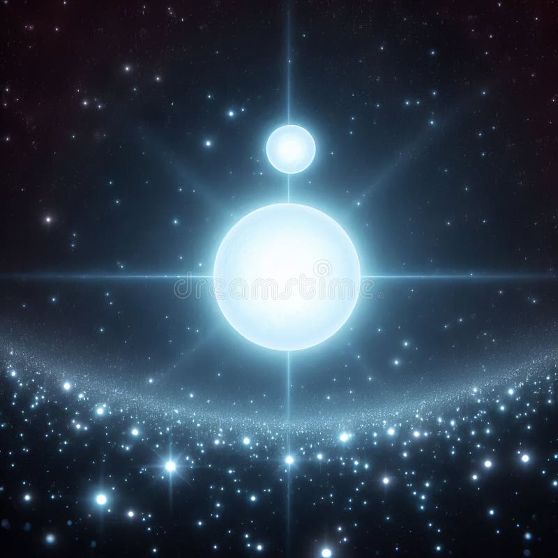 Sirius a a Binary Star System with a White Main Sequence Star Si Stock ...