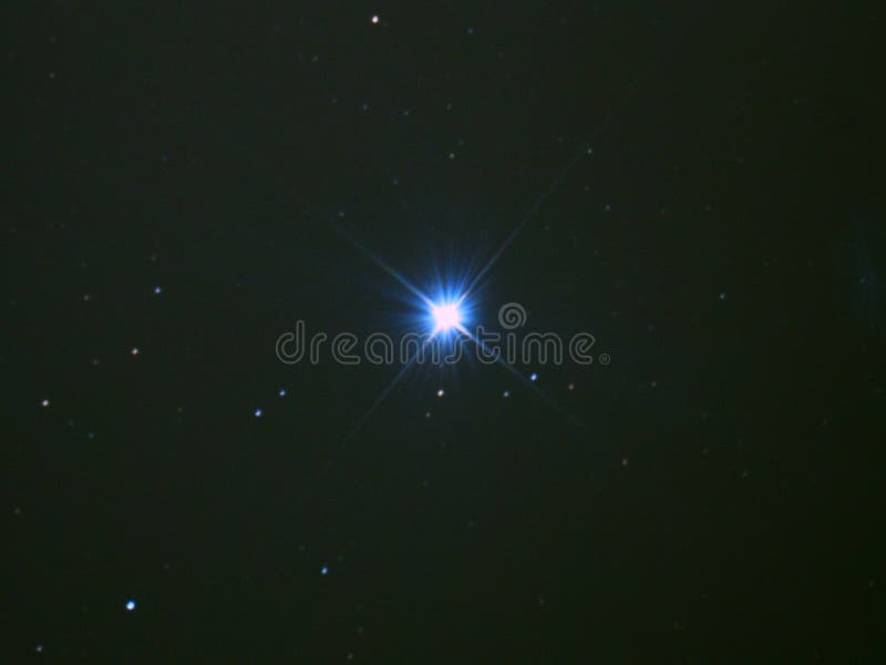 Sirius-Stern Im Nächtlichen Himmel Stockbild - Bild von nacht, tief ...