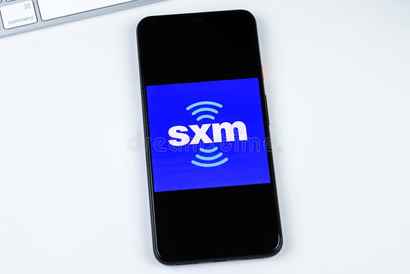 SiriusXM App Logo on a Smartphone Screen. Editorial Photo - Image of ...