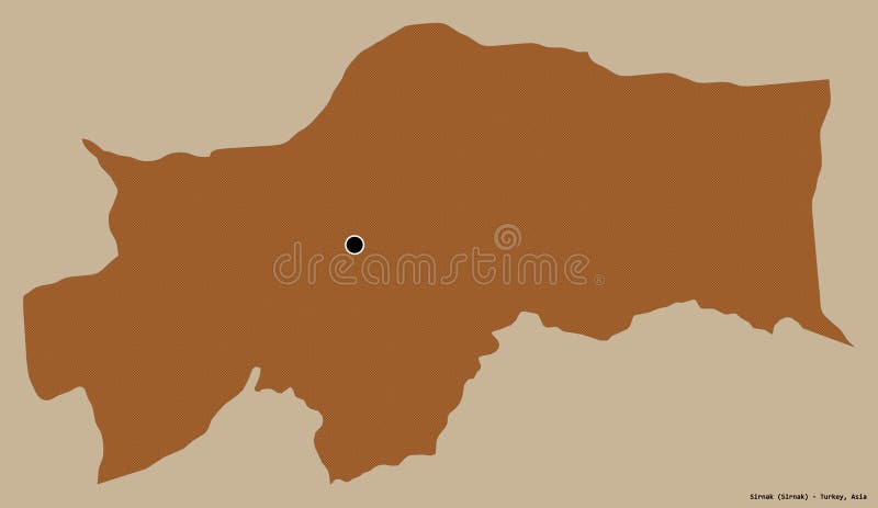 Sirnak, Province of Turkey,. Previews. Relief Stock Illustration ...