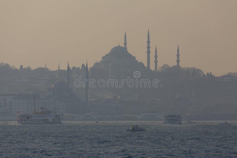 Sisli Istanbul and Ferry Images / Turkey Stock Image - Image of ...