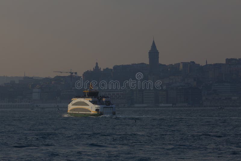 Sisli Istanbul and Ferry Images / Turkey Editorial Photography - Image ...