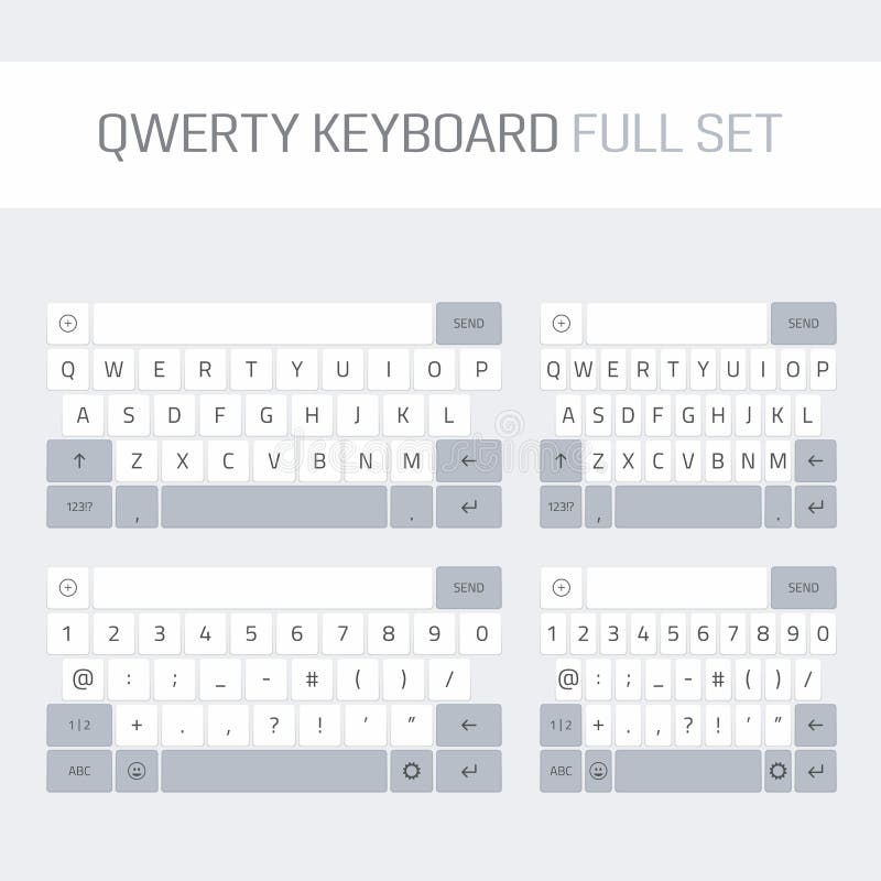 Alfabeto qwerty stock de ilustración. Ilustración de estilo - 16134604