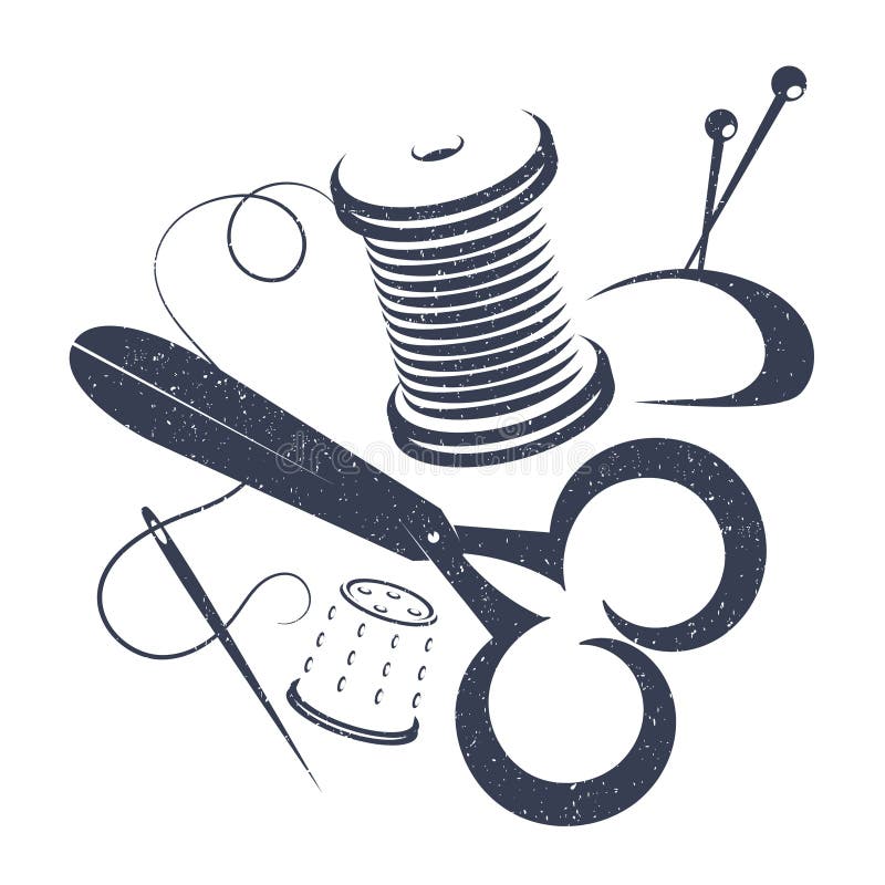 Sistema De Costura Del Vector Stock de ilustración - Ilustración de ...