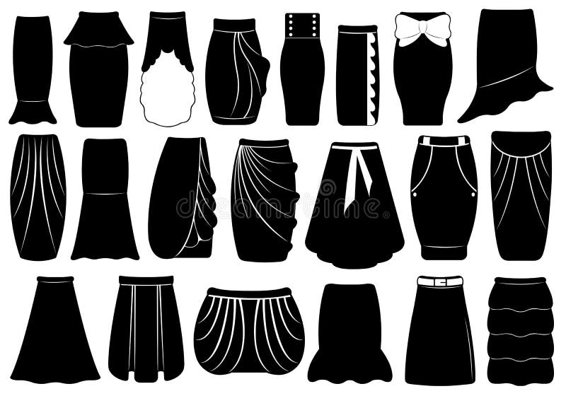 Faldas Ilustraciones Stock, Vectores, Y Clipart – (4,320 Ilustraciones ...