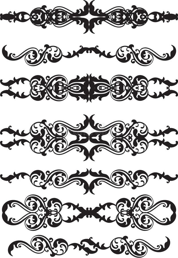 Conjunto De Elementos De La Divisoria Ilustración del Vector ...