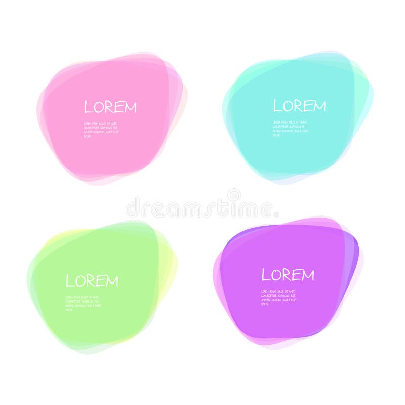 Sistema De Formas Abstractas Del Vector Ilustración del Vector ...